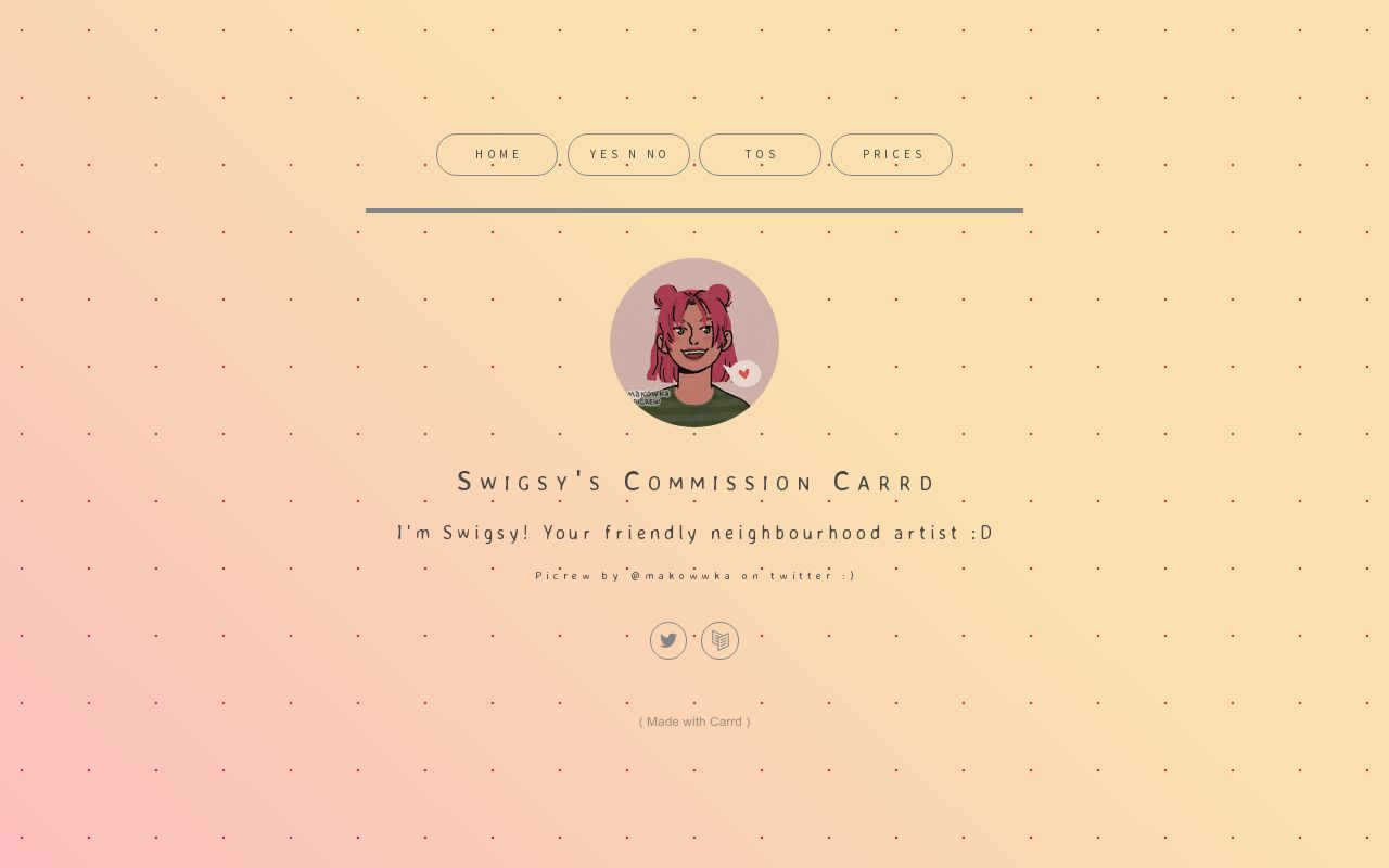 Swigsy's Commission Carrd